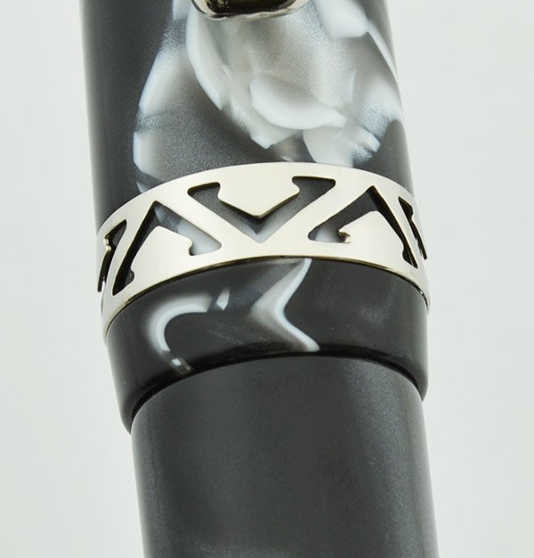 Visconti Kaleido Voyager Fountain Pen - Black & White "Eclipse ...
