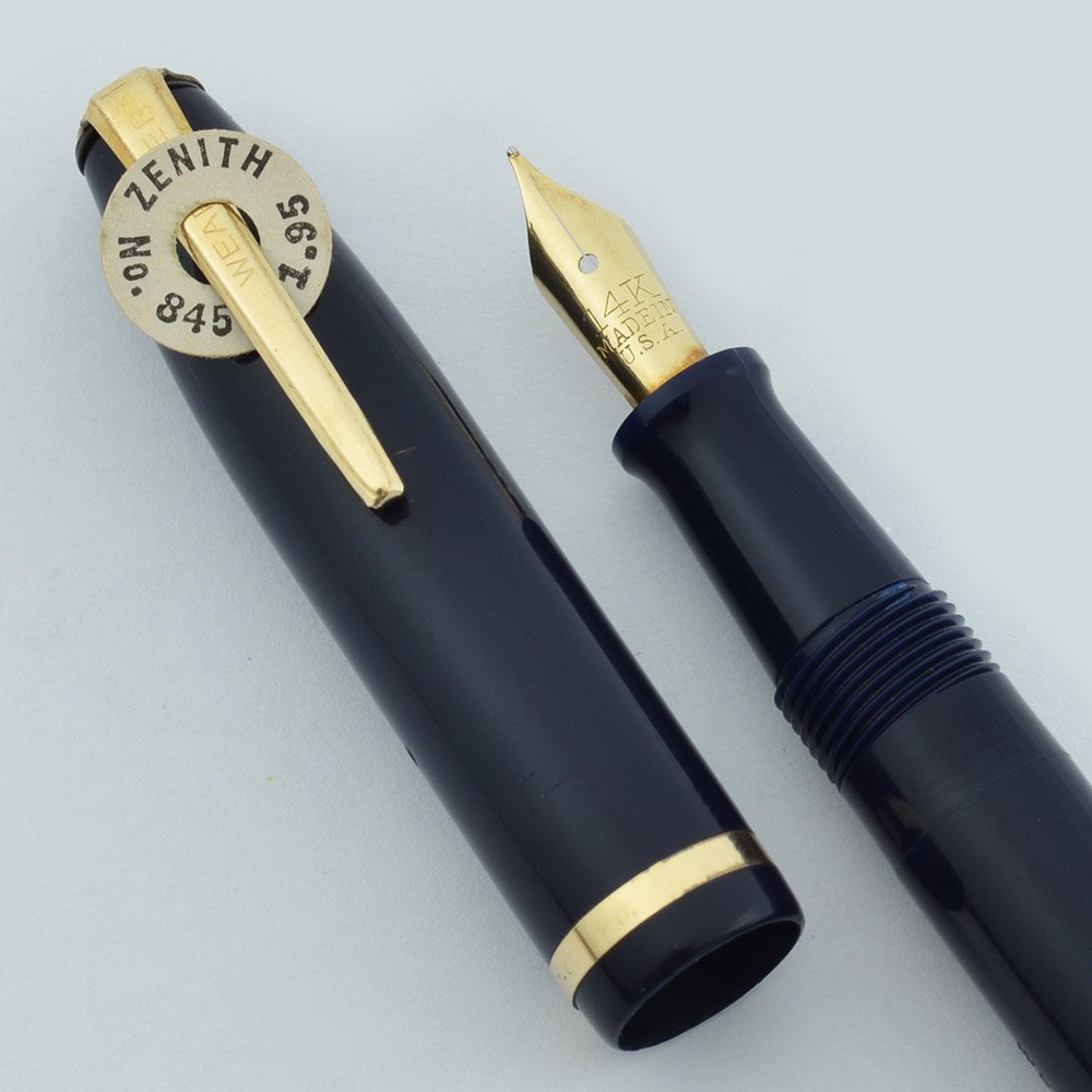 Wearever Zenith Fountain Pen - , 14k Semi Flex Nib, Blue w Red Ends ...