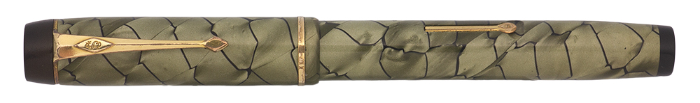 Conway Stewart 45 Fountain Pen - Reverse Cracked Ice (Pearl Grey w ...