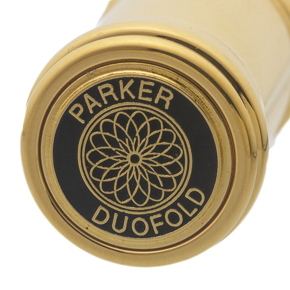 Parker Modern Duofold Ballpoint Pen (UK, 1991) - Sterling Lined w/GT ...