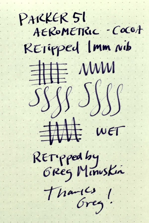 Parker 51 Aerometric Fountain Pen - Cocoa, Lustraloy Cap, 1mm Cursive ...