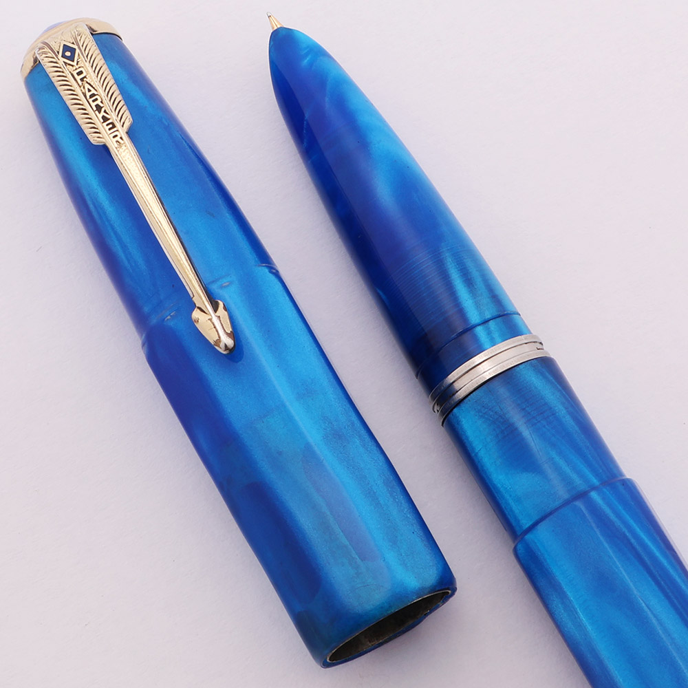 Parker 51 Ariel Kullock "Fantasy" Aerometric - Faceted Azure Shimmer ...