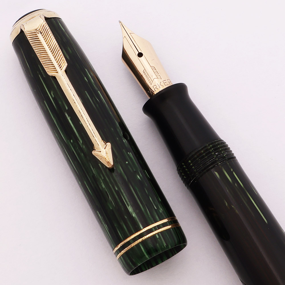 Parker Vacumatic Shadow Wave Fountain Pen (1939) - Full Size Junior ...