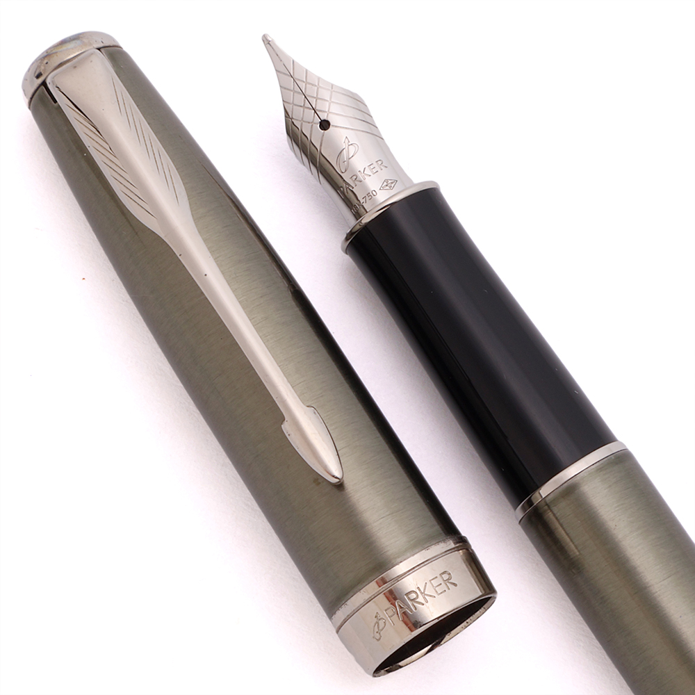 Parker Sonnet Fountain Pen (2002-03) - Lacque Verdigris, 18k Medium Nib (Excellent, Works Well ...