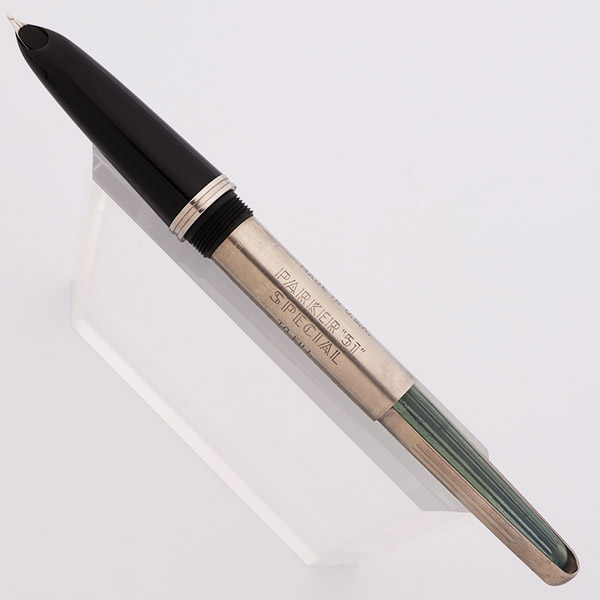 Parker Super 21 Fountain Pen (1953-65) - Black w/ Lustraloy Cap ...