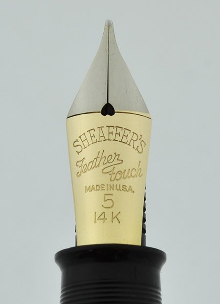 Sheaffer Admiral Touchdown Set - Black, 14k Feather Touch Semi-Flex ...
