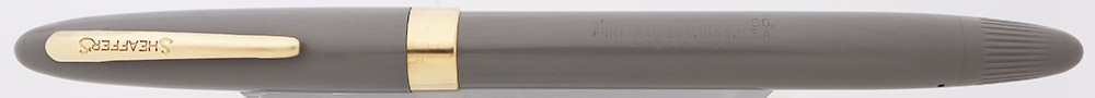 Sheaffer Saratoga Snorkel Fountain Pen (1952-59) - Grey w/GT, Fine 14k ...