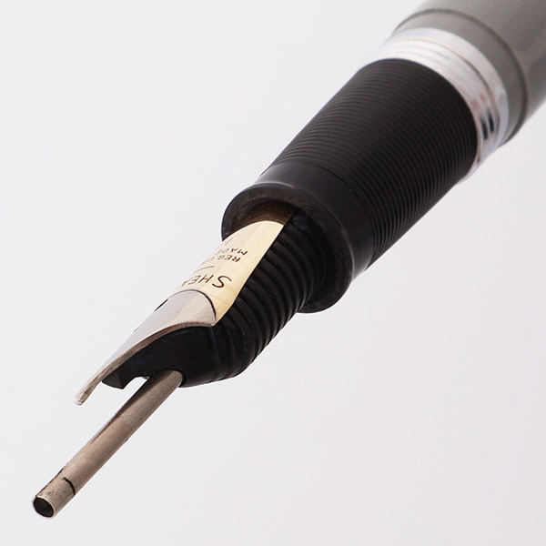 Sheaffer Saratoga Snorkel Fountain Pen (1952-59) - Grey w/GT, Fine 14k ...