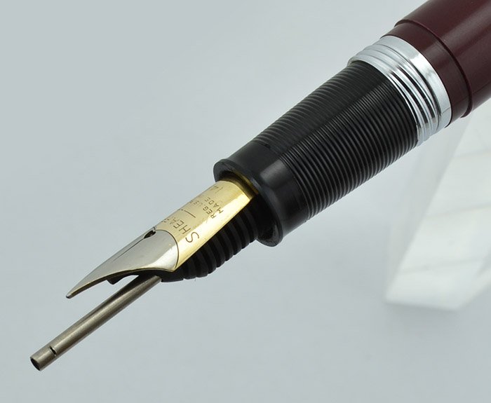 Sheaffer Saratoga Snorkel 1950s - Burgundy, Fine 14k Nib (Excellent ...