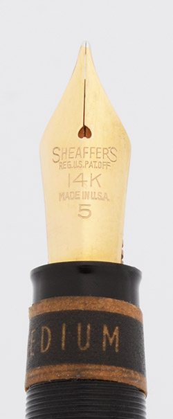 Sheaffer Admiral Snorkel (1950s) - Black w/GT, Medium 14k #5 Nib ...