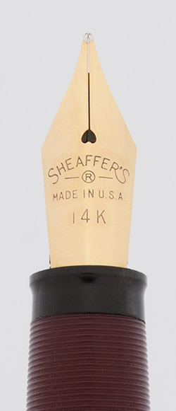 Sheaffer Admiral Snorkel (1950s) - Burgundy w/GT, Medium 14k Nib ...
