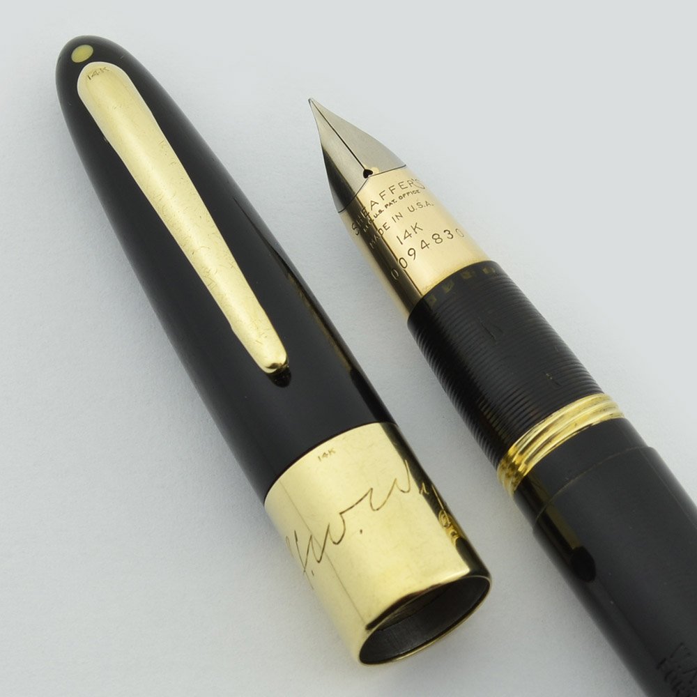 Sheaffer Triumph Autograph (1940s) - Oversize Lever Fill, Black, Solid ...