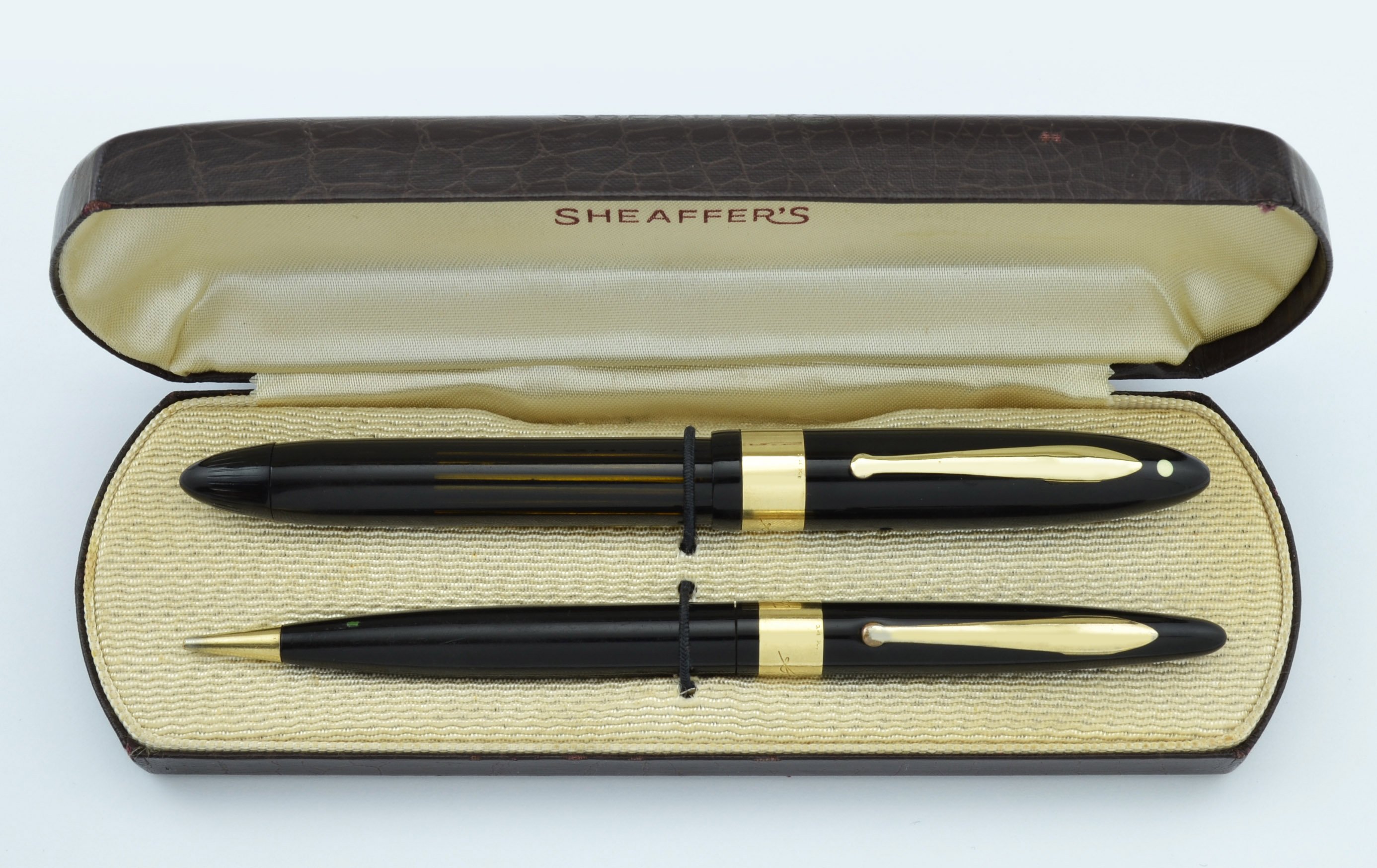 Sheaffer Balance Autograph Set - Full Size, Vac-Fill, Black, Solid 14k ...