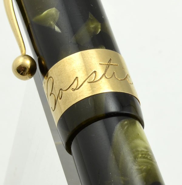 Sheaffer Balance Autograph - Full Size, Green Marble, Solid 14k Trim ...