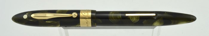 Sheaffer Balance Autograph - Full Size, Green Marble, Solid 14k Trim ...