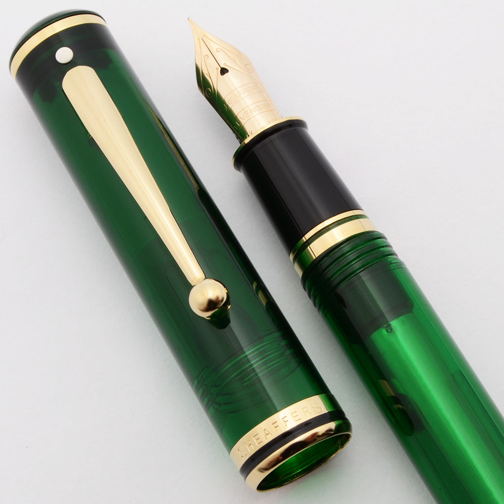 Sheaffer Levenger Connaisseur Fountain Pen (1998) - Aegean Green w/GT ...