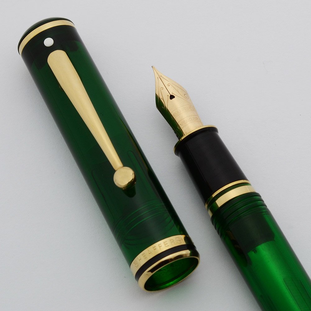Sheaffer Levenger Connaisseur Fountain Pen - Aegean Green, Fine 14k Nib ...