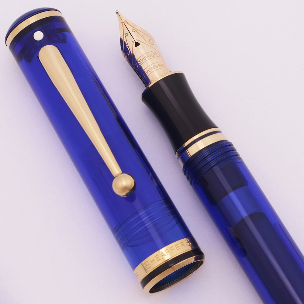 Sheaffer Levenger Connaisseur Fountain Pen (1998) - Mediterranean Blue ...