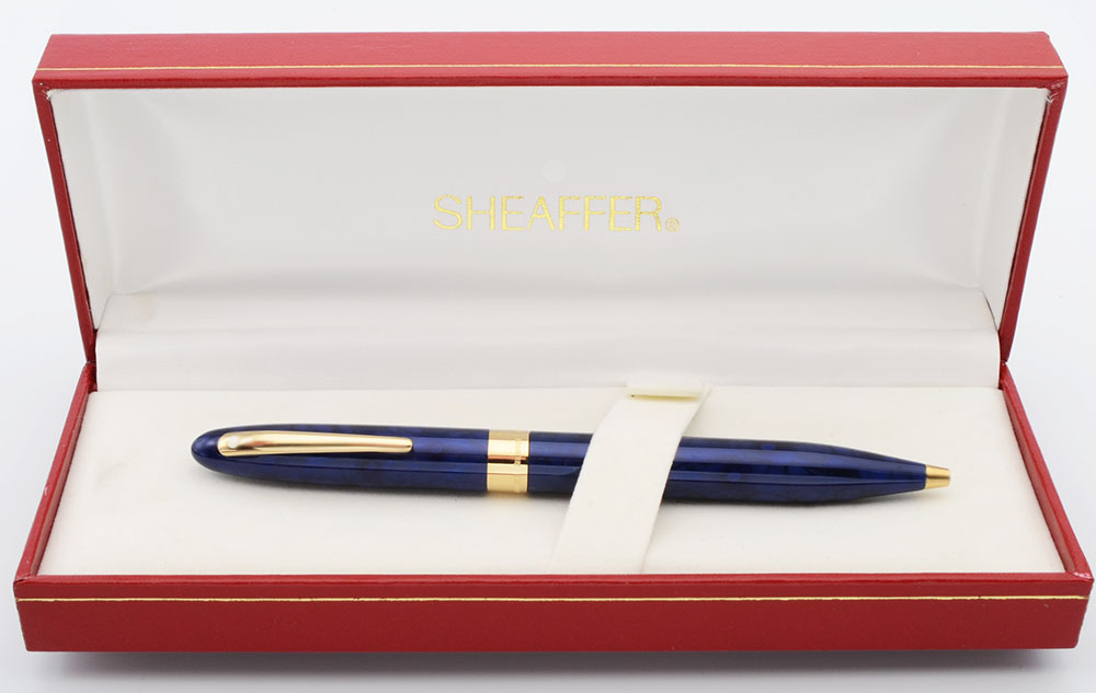 Sheaffer Crest (Reissue) #582 Ballpoint - Ultramarine Blue Marble w ...