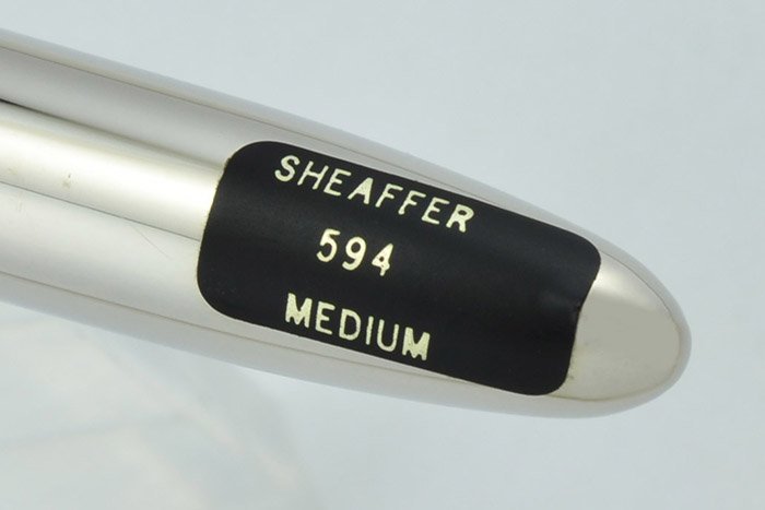 Sheaffer Crest (Reissue) Fountain Pen - Palladium #594, Medium 18k Nib ...