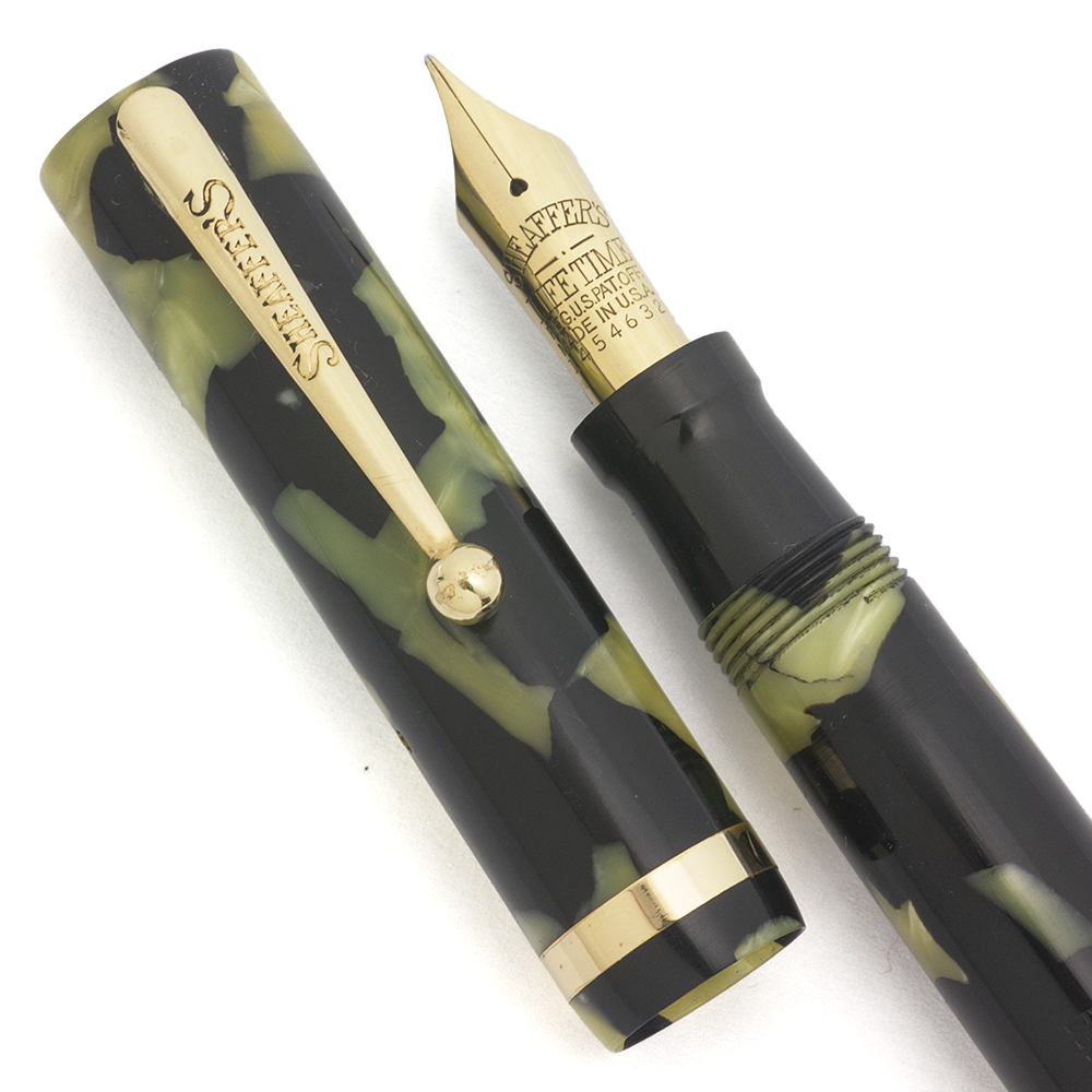 Sheaffer Lifetime Flat Top Fountain Pen (1920s) - Oversized, Black ...
