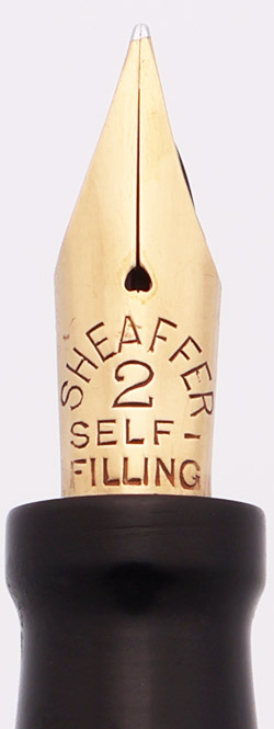 Sheaffer Ring Top Self Filling Fountain Pen (1918-21) - BCHR w Gold Ring Top, Lever Filler ...