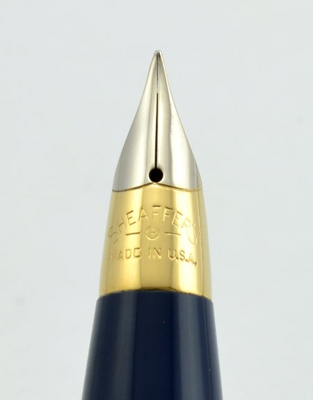 Sheaffer Imperial III Touchdown Fountain Pen - Blue, Fine Gold Masked ...