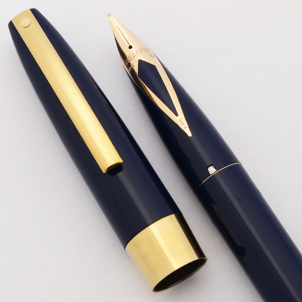 Sheaffer Imperial IV Touchdown Fountain Pen (1960s) - Blue w/GT, Fine ...
