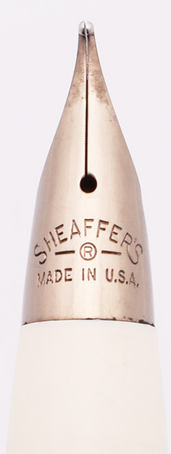 Sheaffer II Skripsert (1960s) - Corduroy White, C/C, Broad Triumph Nib ...