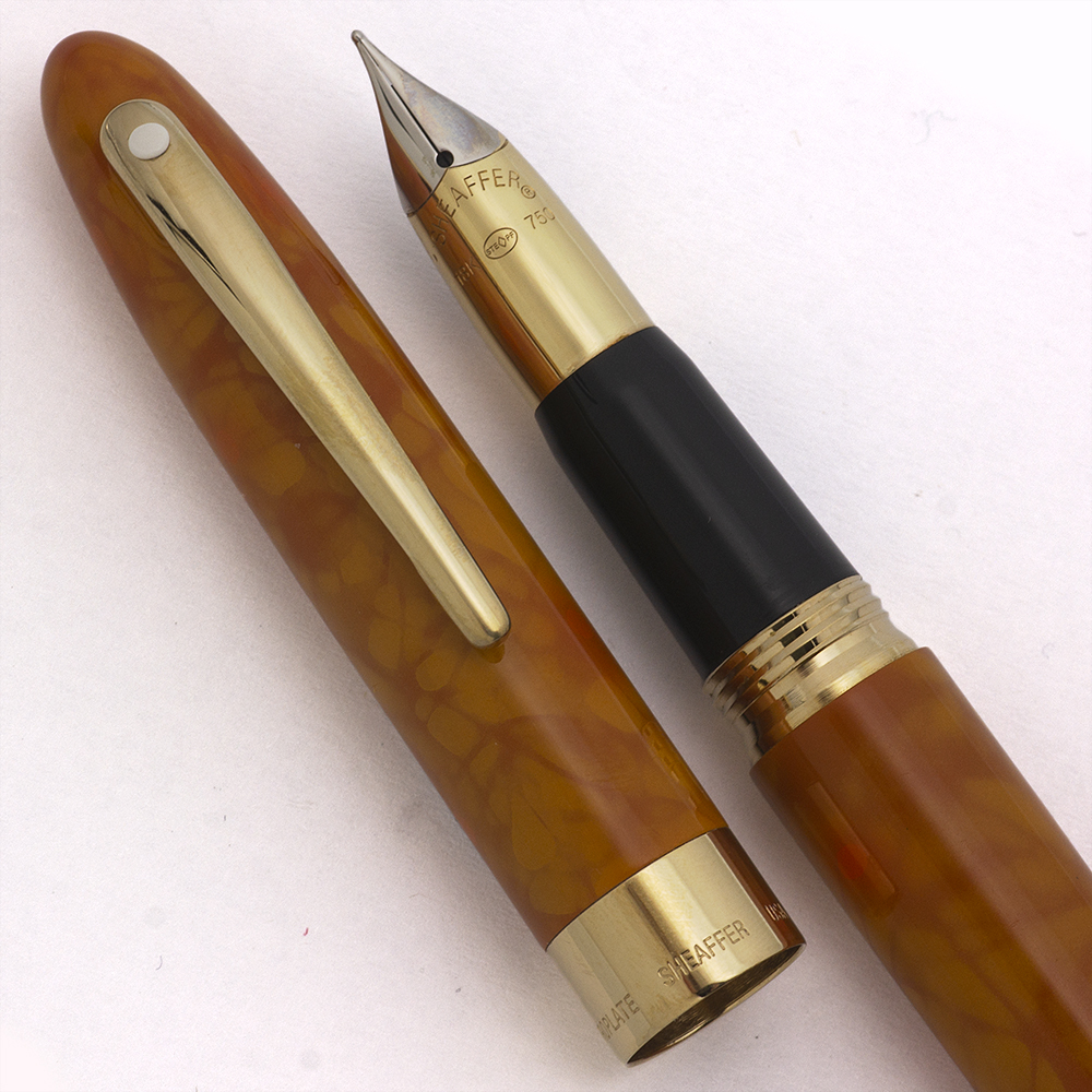 Sheaffer Crest (Reissue) Fountain Pen - Cadmium Yellow Nova Lacque ...