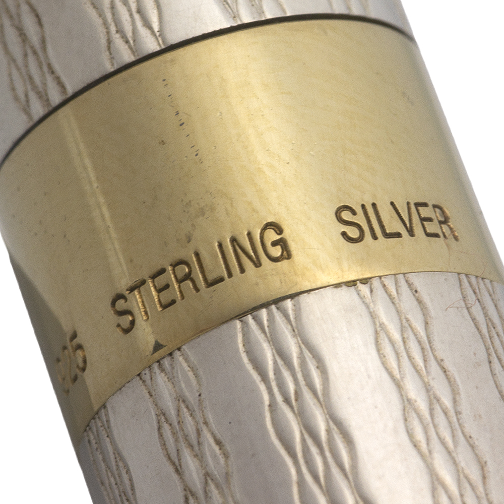 Sheaffer Crest (Reissue) Fountain Pen (1992-8) - Sterling Silver w Gold ...