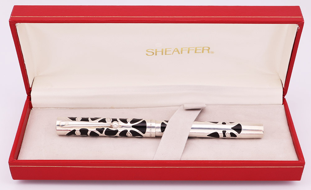 Sheaffer Nostalgia Fountain Pen (1980s) - Sterling Filigree Overlay, C/C, 14k Fine Nib ...