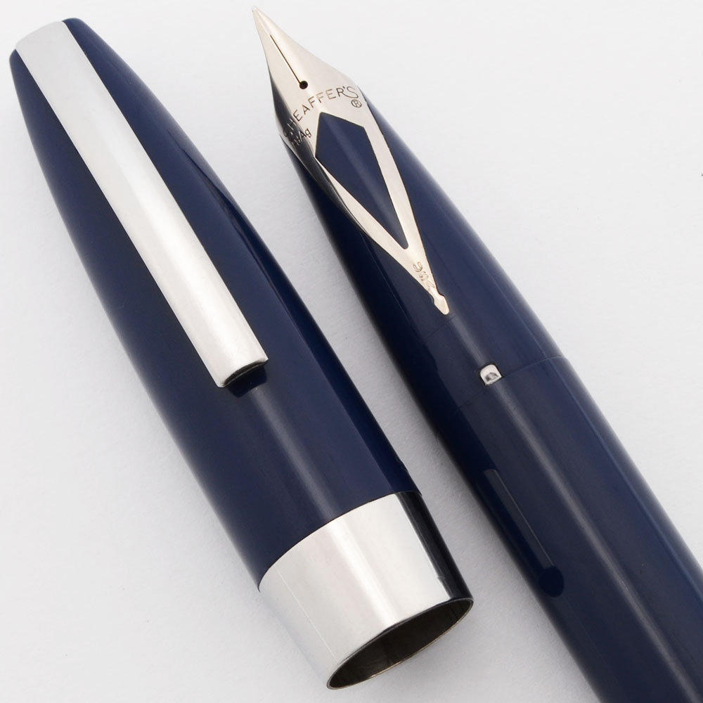 Sheaffer PFM I Fountain Pen (1959) - Blue, Snorkel, PdAg Fine Nib ...