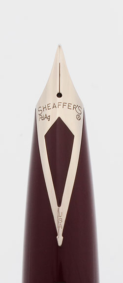 Sheaffer PFM II - Burgundy with Steel Cap, Snorkel, Fine PdAg Nib ...