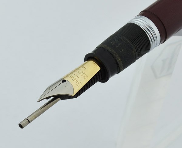 Sheaffer Saratoga Snorkel 1950s - Burgundy, Fine 14k Nib (Excellent ...