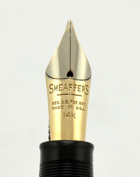 Sheaffer Saratoga Snorkel 1950s - Burgundy, Medium (Very Nice, Restored ...