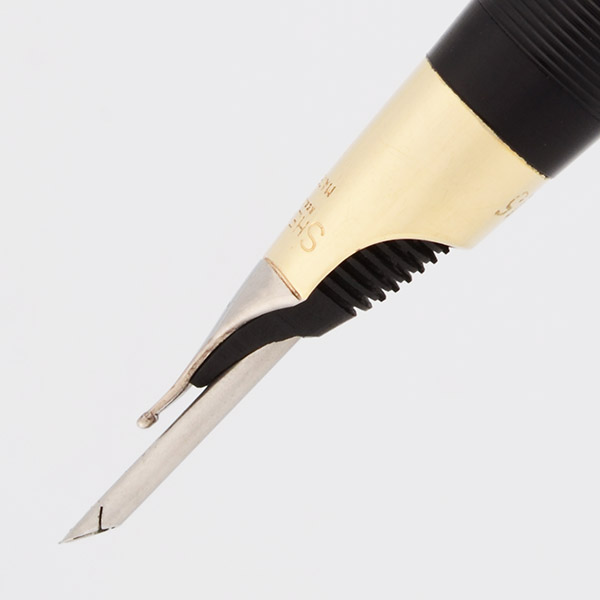 Sheaffer Sentinel Snorkel Fountain Pen (1950s) - Jet Black w/Steel Cap ...
