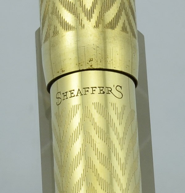 Sheaffer Flat Top #3 1920s - Gold Filled Chased Design, Fine Full Flex ...