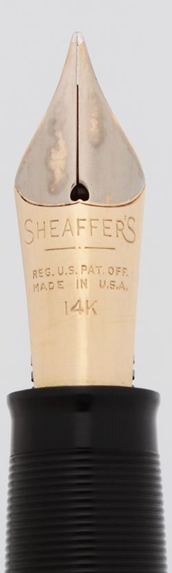 Sheaffer Saratoga Snorkel (1952-59) - Black w Gold Trim, Medium 14k Nib ...