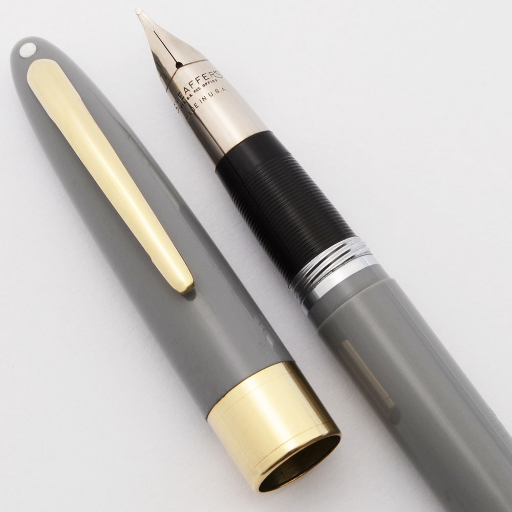 Sheaffer Statesman Snorkel (1950s) - Pastel Gray, Broad Triumph Nib ...
