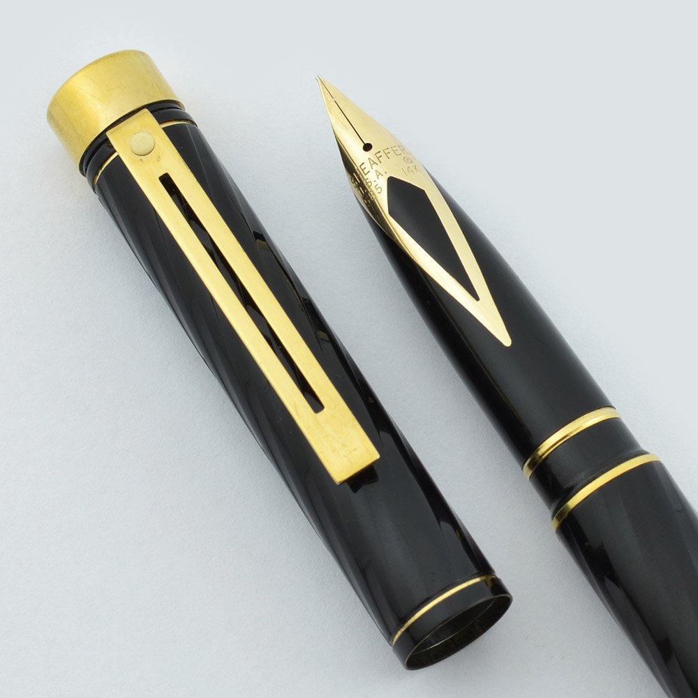 Sheaffer TARGA 1083 Fountain Pen - Laque Black Spiral, Fine (Very Nice ...