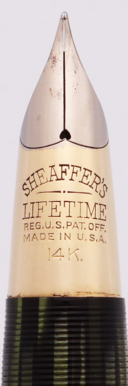 Sheaffer Triumph 1000 Fountain Pen (1940s) - Green Striated, Vac-Fil ...