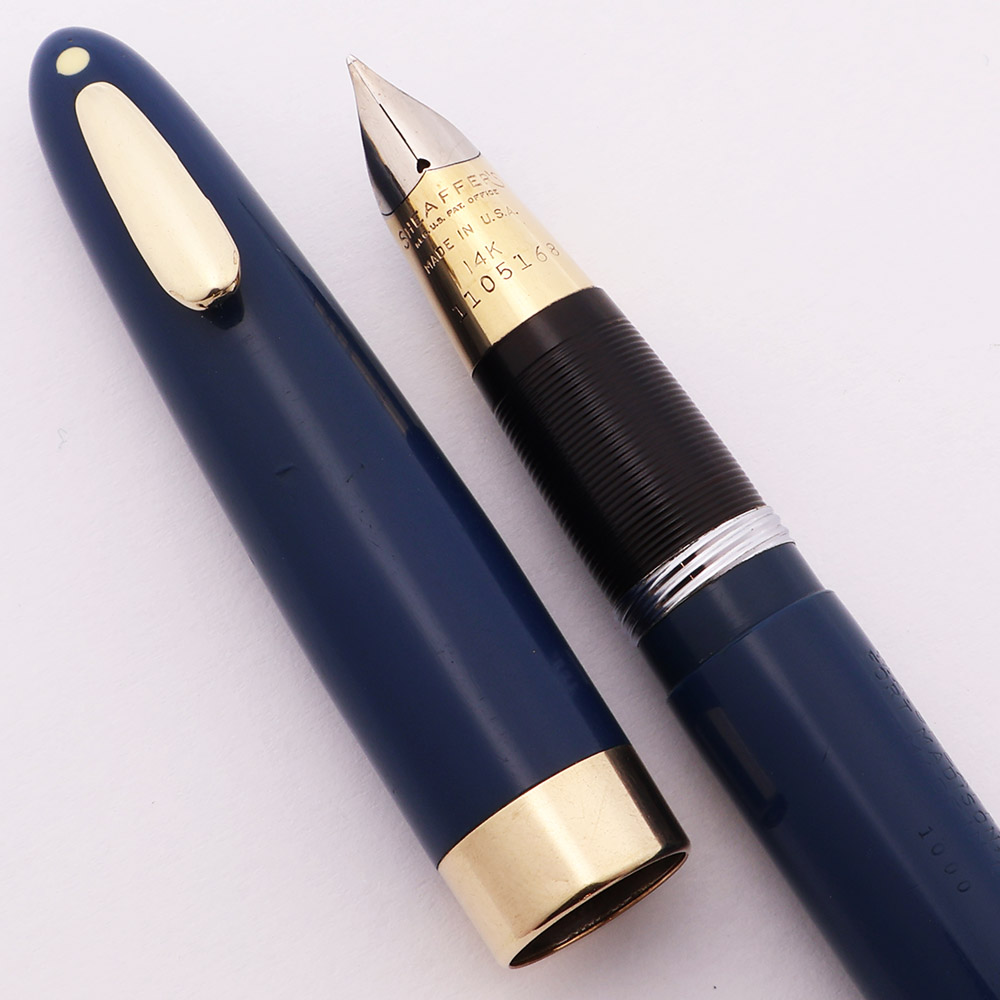 Sheaffer Lifetime Tuckaway 1000 - Persian Blue, Vac Fil, Fine Triumph ...