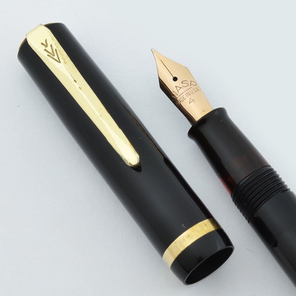 WASP Sheaffer Sub-brand Clipper Fountain Pen - Black, Flexible Medium ...