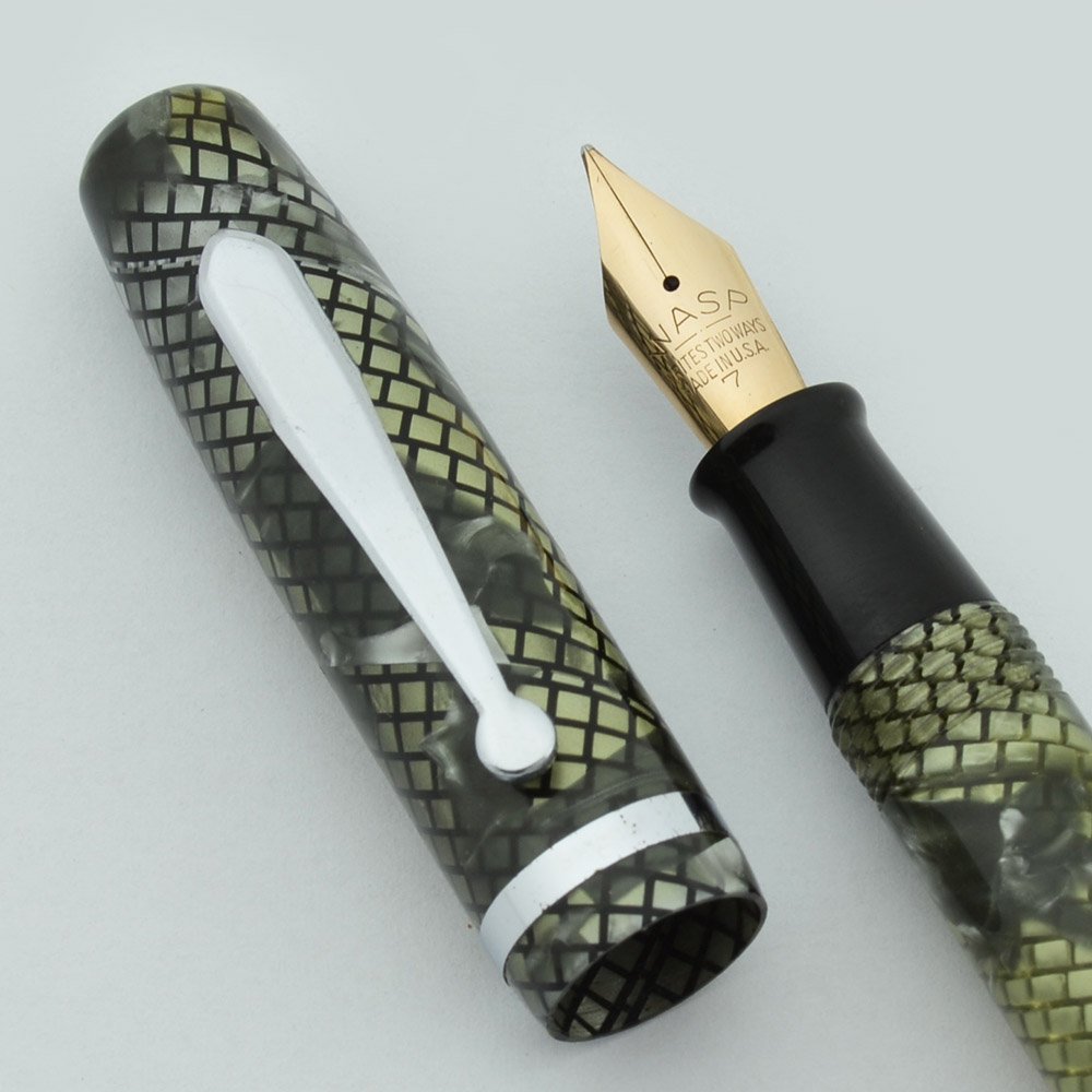 Sheaffer Sub-brand WASP Clipper Set - Grey "Lizard" Pattern, Vac-Fill ...