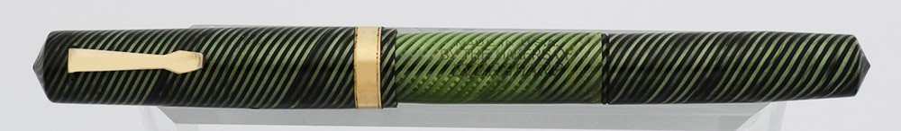 Wahl Eversharp Bantam Fountain Pen - Green Spiral Striated, Bulb Filler ...