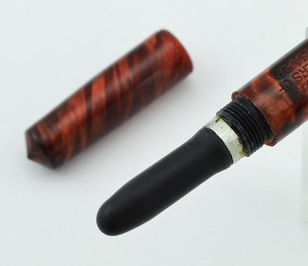 Wahl Eversharp Bantam Fountain Pen Pencil Set - Red Brown Swirl, Bulb ...