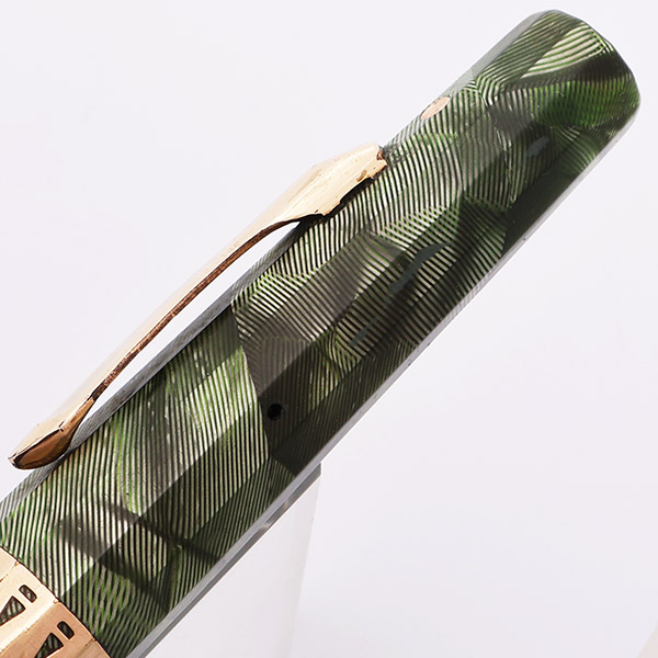 Wahl Doric II Gold Seal Fountain Pen (1930s) - Green Hatch, Oversize 5 ...