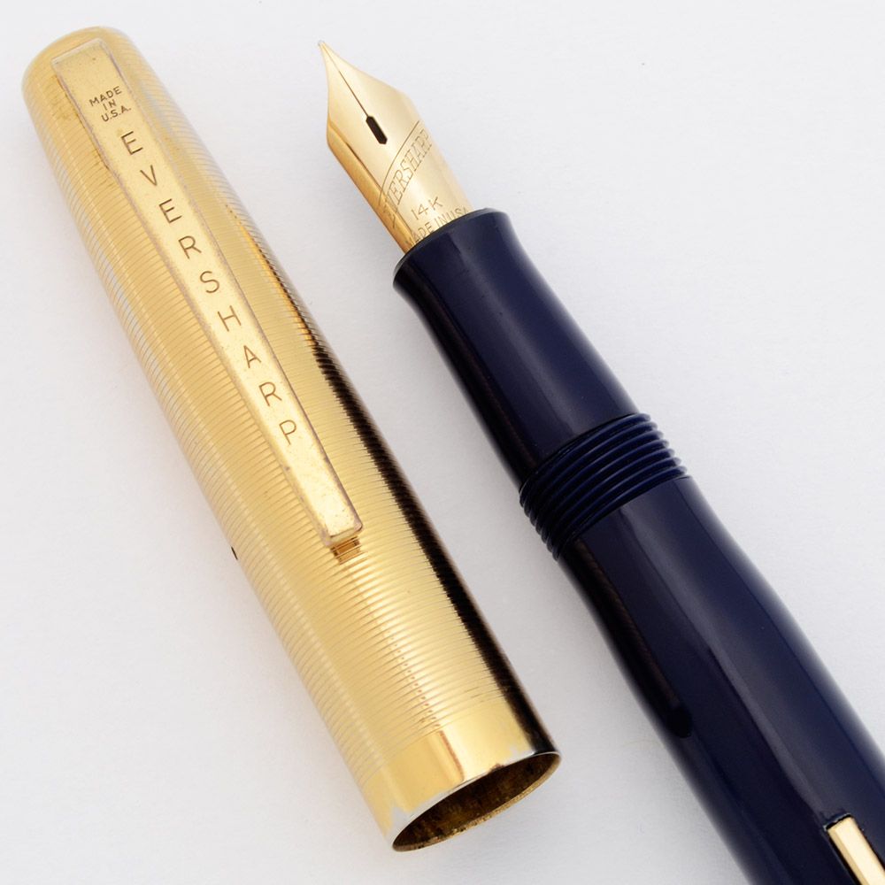 Eversharp Ventura Fountain Pen (1950s) - Blue with GF Cap, Lever Filler ...