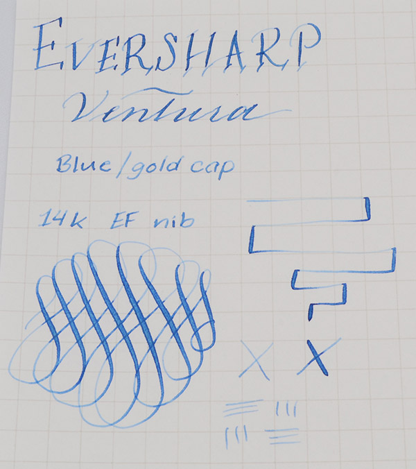 Eversharp Ventura Fountain Pen (1950s) - Blue with GF Cap, Lever Filler ...